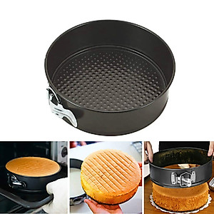6 Inch Non-stick Cake Mold Springform Pan With 50 Pcs Non-stick Round Circles Parchment Sheet Nonstick Leakproof Cheesecake Pan