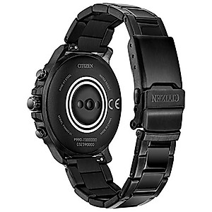 Citizen CZ Smart Gen 1 Stainless Steel Smartwatch Touchscreen, Heartrate, GPS, Speaker, Bluetooth, Notifications, iPhone and Android Compatible, Powered by Google Wear OS