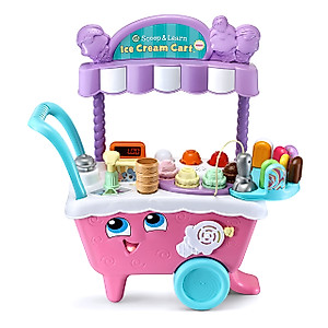 LeapFrog Scoop and Learn Ice Cream Cart Deluxe (Frustration Free Packaging), Pink