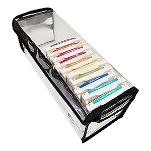 Totally-Tiffany EZ2O Leanne Buddy Bag - Organizes All Craft Supplies - 3 Pack, 12.5 x 4.5 x 4.5 Inches