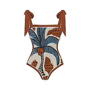 Bathing Suits for Women 2 Piece 2023 Beach Vintage Bathing Suits Cover-Ups Swimwear Tummy Control Monokini Swimsuits