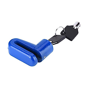 OUKENS Bicycles and Spare Parts Bicycle Lock, 3 Colors Metal Bike Lock Disc Brakes Anti Theft Bicycle Locks with Plastic