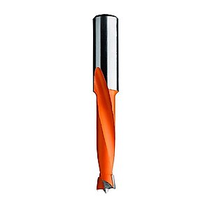 CMT 311.055.12 Two Flute Dowel Drill, 7/32-Inch Diameter, 10x30mm Shank, Left-Hand Rotation