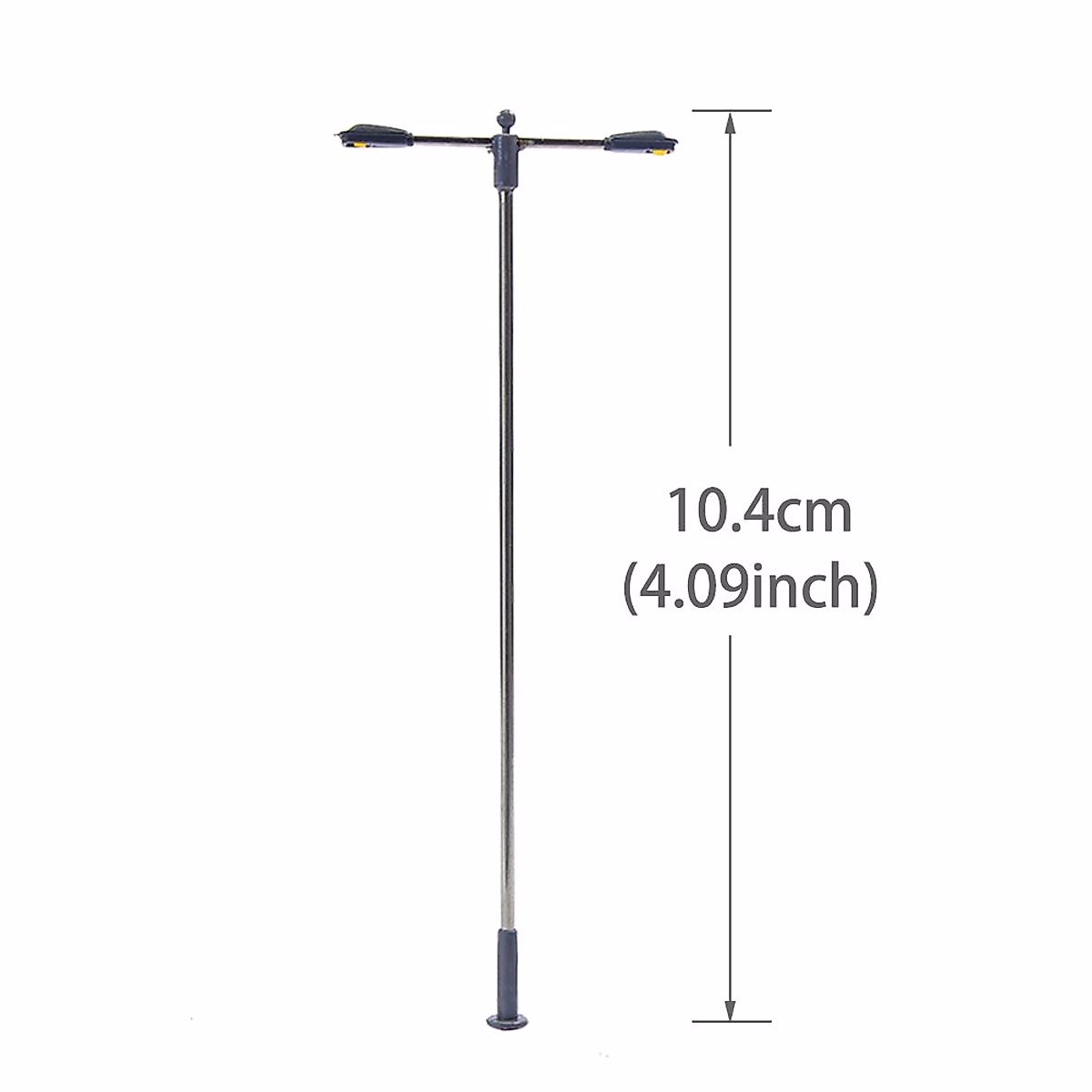 LQS12W 10pcs Model Railway Train Lamp Post Street Bright White Lights HO OO Scale LEDs New