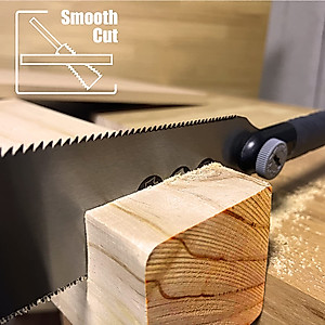 RUITOOL Japanese Pull Saw 10 Inch Double Edge Sided Hand Saw Ryoba SK5 Flexible Blade 10&18TPI Flush Cut Non-slip Plastic Handle Wood Saw for Woodworking Tools