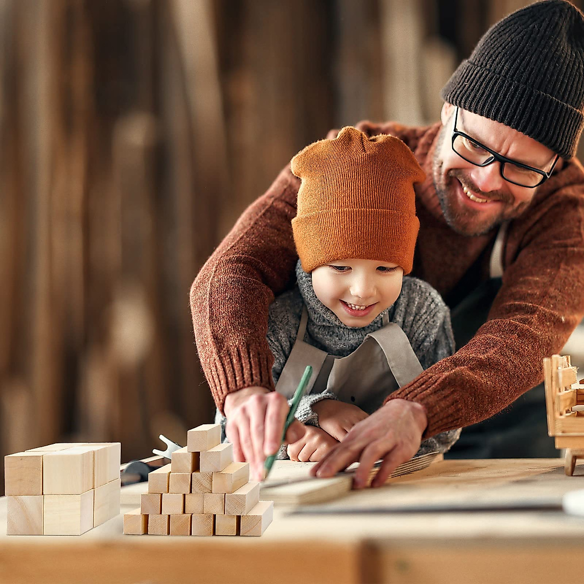 36 Pack Basswood Carving Blocks Set Unfinished Wooden Crafts Wooden Block Basswood for Wood Carving Crafts and Decoration Wood Blocks Wood Carving Wood Blocks for Carving