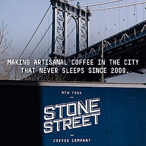 Stone Street Cold Brew Decaf Coffee, Swiss Water Process, Low Acid, 100% Arabica, Gourmet Coffee, Coarse Ground, Medium Roast, 1 LB