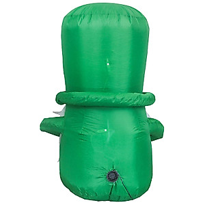 3.6 Ft Tall Inflatable St. Patrick's Day Gnomes Garden Decorations Air Blow up Home Yard Lawn Decorations Lucky Shamrock Sign for St Patrick Day Outdoor Indoor Decor