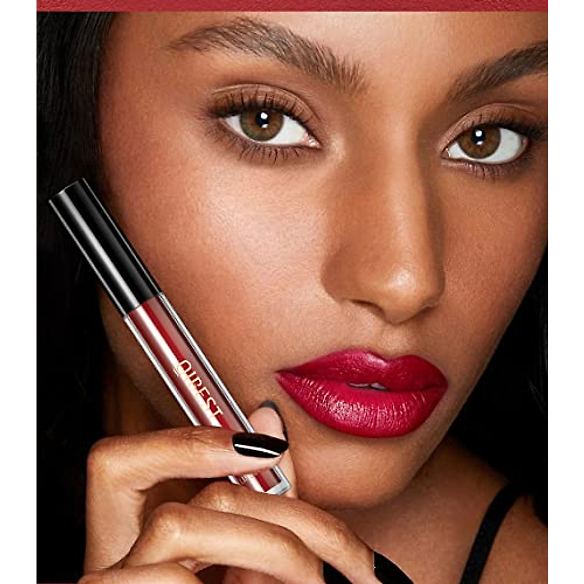 3Pcs Dark Brown Matte Liquid Lipstick, Lip Liner, Lip Gloss Trio Lip Set - One Step Lips Makeup Kits Waterproof Long-Lasting Moisturizing Velvety Nude Lip Stain Make Up Gift Set (11#)