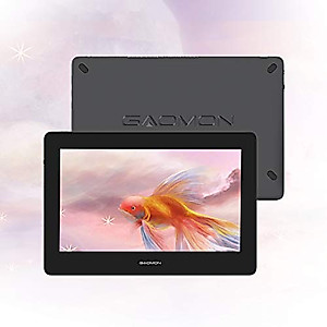 GAOMON PD1220 11.6’’ Pen Display (Charcoal Grey) 86% NTSC Full Laminated Graphics Drawing Tablet with Tilt Support 8192 Levels Passive Stylus, Compatible with Windows & Mac &Android