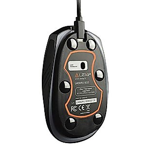 Lexip Pu94 Gaming Mouse-3D Wired and RGB Gamer Mouse-Special 3D Environments and Design Software-2 Joysticks, 6 Buttons and 12 Programmable Directions - Ultimate Glide with 6 Ceramic Feet