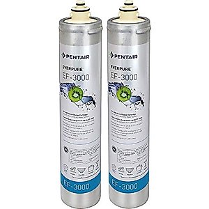 Everpure EV985750 EF-3000 Replacement Cartridge for Full Flow Drinking System (Pack of 2)