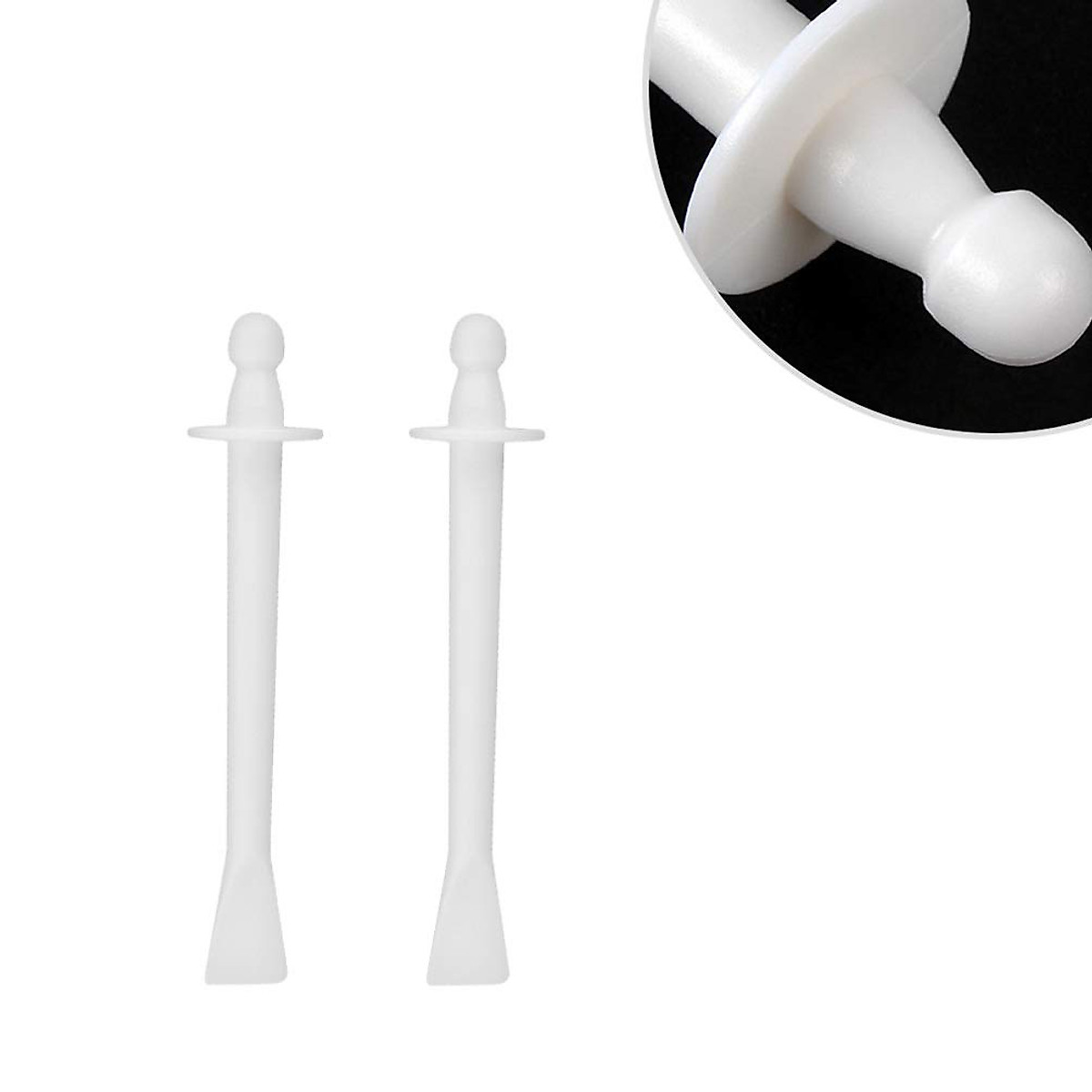 Healifty 10pcs Nose Wax Applicator Sticks Nose Wax Sticks for Adults (White)