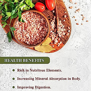 Himalayan Chef Himalayan Pink Salt - 5 lbs Coarse Grain Bulk Bag - 100% Natural and Pure Gourmet Crystals, Contains 84 Minerals, Table Salt, Kosher and Vegan | For Grinders & Salt Mills