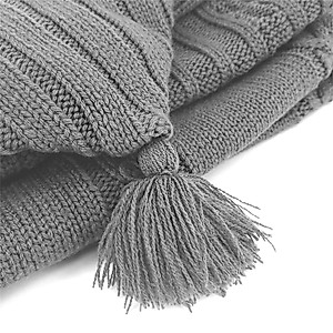 XMWEALTHY Newborn Baby Wrap Swaddle Blanket Knit Sleeping Bag Receiving Blankets Stroller Wrap for Baby(Dark Gray) (0-6 Month)