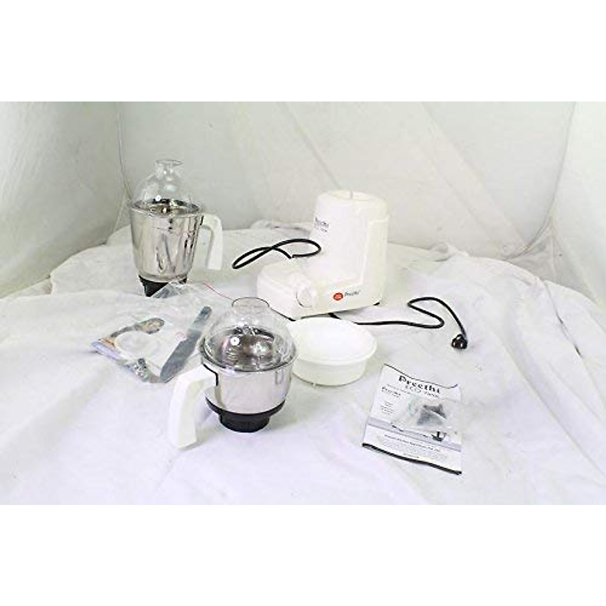 Preethi Eco Twin Jar Mixer Grinder, 550-Watt