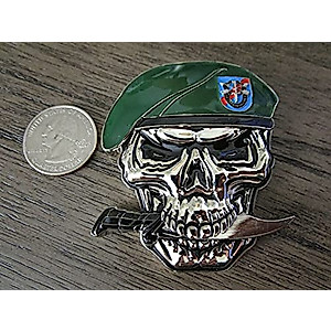 US Army 20th SFG(A) Special Forces Group Creed Green Berets Skull Challenge Coin