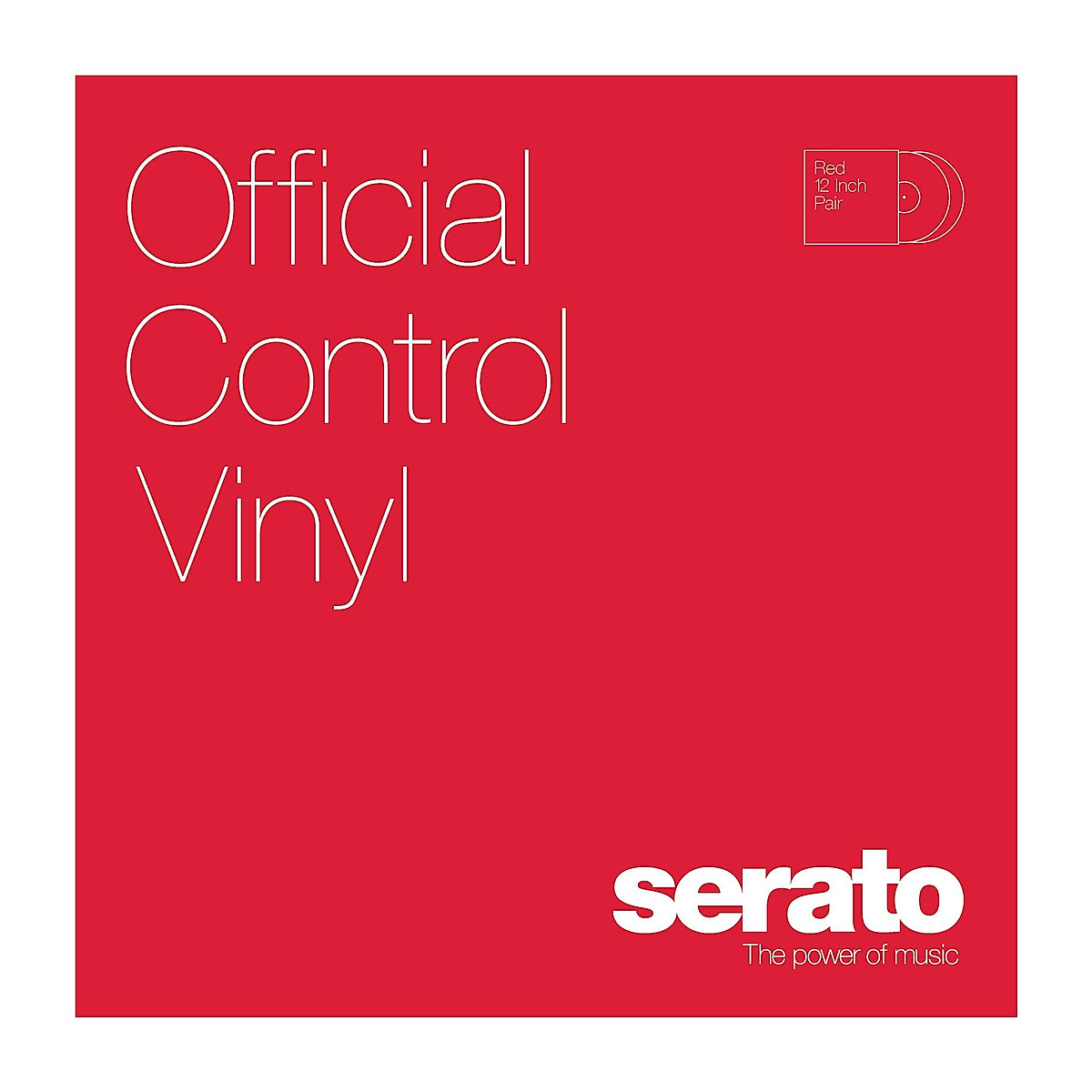 Numark Scratch | Two-Channel DJ Scratch Mixer for Serato DJ Pro (included) & Serato Control Vinyl 12" Pair Red
