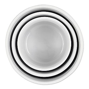 DII Kitchen Accessories Collection Ceramic, Canister Set, 4.5 Cup/3 Cup/1.25 Cup, White Marble