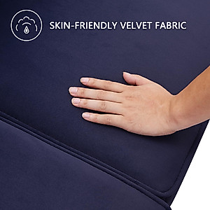 DANNRATCH Modular Sectional Sofa 7 Seat Oversized Convertible Sectional Couch with Reversible Chaise, Sleeper Velvet Modular Couch with Storage Seat for Living Room Furniture Sets Navy Blue