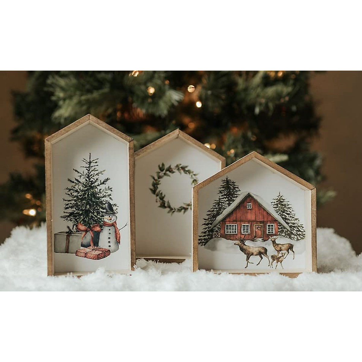 Rub on Transfers for Crafts and Furniture | 3 Design Sheets 6”x 12” | Home Decor Transfers | Furniture and Craft Decals | by Thymeless Designs (Cozy Christmas)