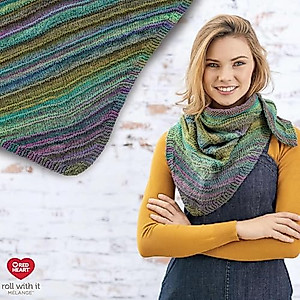 Red Heart Roll with It Melange Yarn - Hollywood