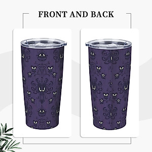 Haunted Mansion 20oz Tumbler Stainless Steel Vacuum Insulated Double Wall Travel Tumbler, Durable Insulated Coffee Mug, Thermal Cup With Lid and Straw for Hot & Cold Drinks