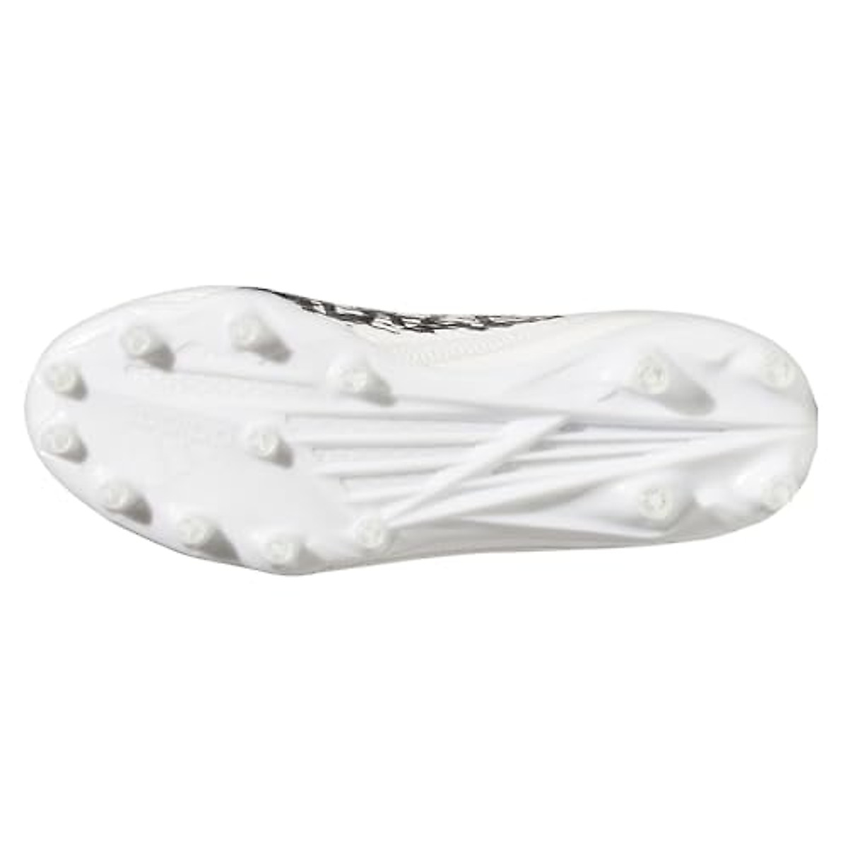 adidas Men's Adizero Scorch Football Shoe, White/Black/White, 10.5