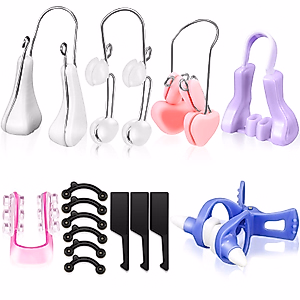 7 Pieces Nose Up Lifting Shaper Clips Set Nose Bridge Slimming Tool Silicone Lifter Beauty Clip Tools for Wide Low Curved Big