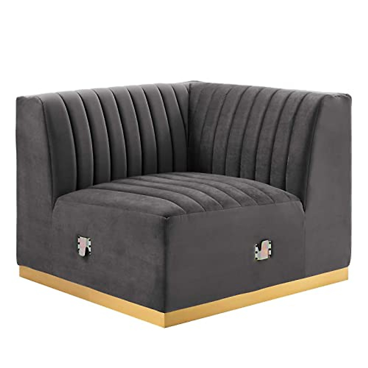 Modway Conjure Sectional, Gold Gray