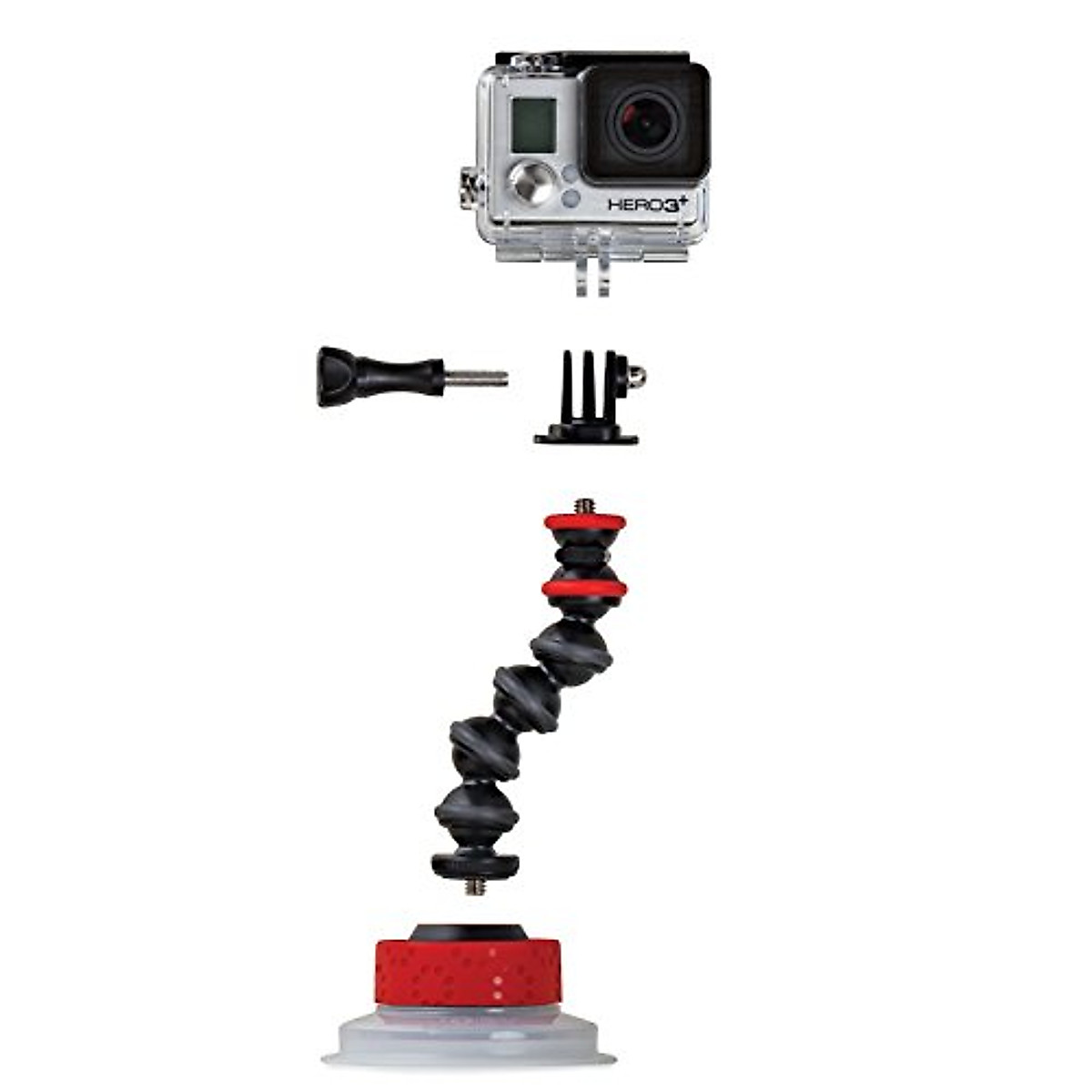 JOBY Suction Cup with GorillaPod Arm for GoPro HERO6 Black, GoPro HERO5 Black, GoPro HERO5 Session, Contour and Sony Action Cam