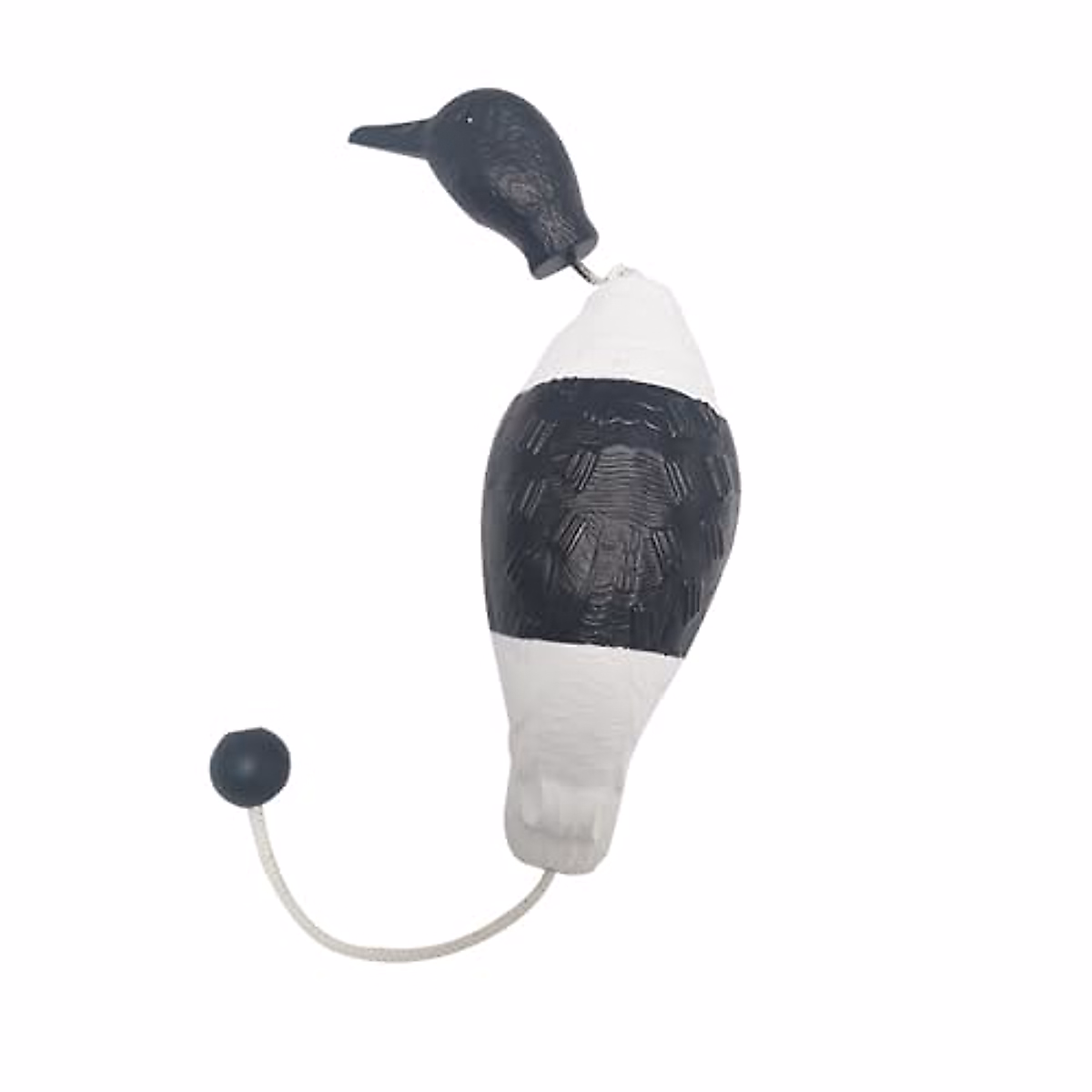 LKJYBG Dead Duck Dummy Bumper Floating Waterfowl Bite-Resistant Artificial Dead Bird Fetch Toy Chewing Toys Pet Products for Hunting Retriever Dog Training White and Black Duck