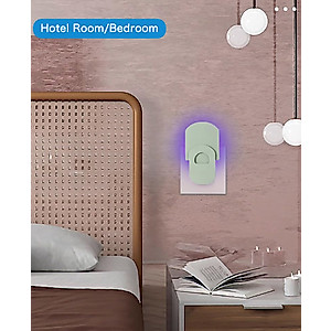 Flying Insect Trap, Fruit Fly Traps for Indoors, Plug in Gnat Traps for House Indoor Safe Non-Toxic UV Light Attractant Insect Traps Indoor with 10 Sticky Pad for Flies, Gnats, Moths, Mosquitoes