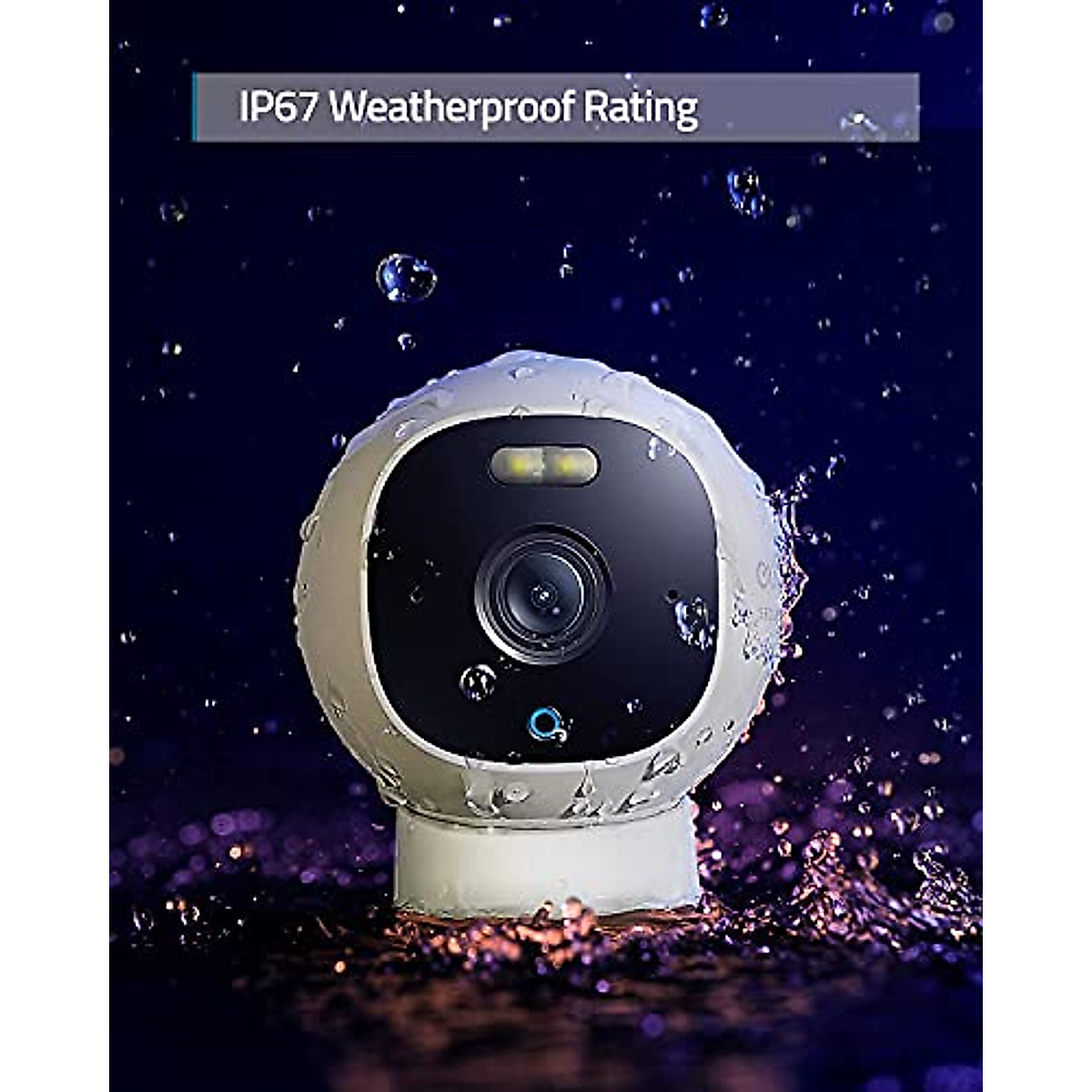 eufy Security Solo OutdoorCam C24, All-in-One Outdoor Security Camera with 2K Resolution, Spotlight, Color Night Vision, No Monthly Fees, Wired Camera, IP67 Weatherproof (Renewed)