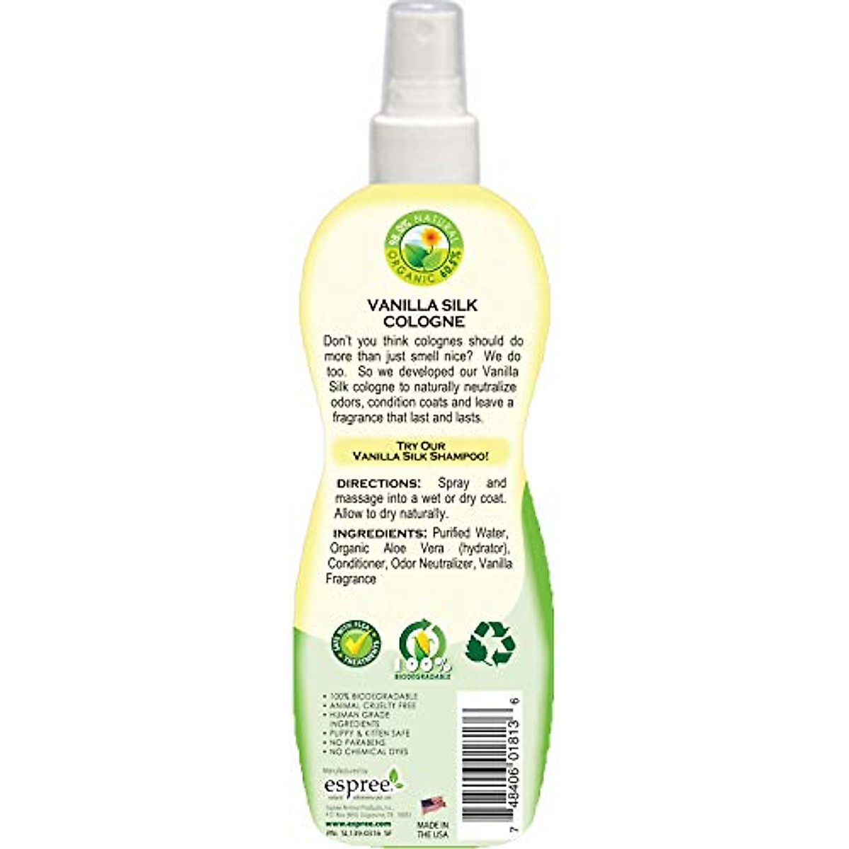 Espree Vanilla Silk Conditioning Cologne, 4 oz