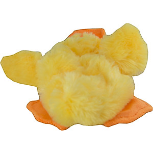 HUMMINGBIRD 8-Inch Small Duck Plush No-Stuffing Dog Toy Squeak Toy (Yellow)