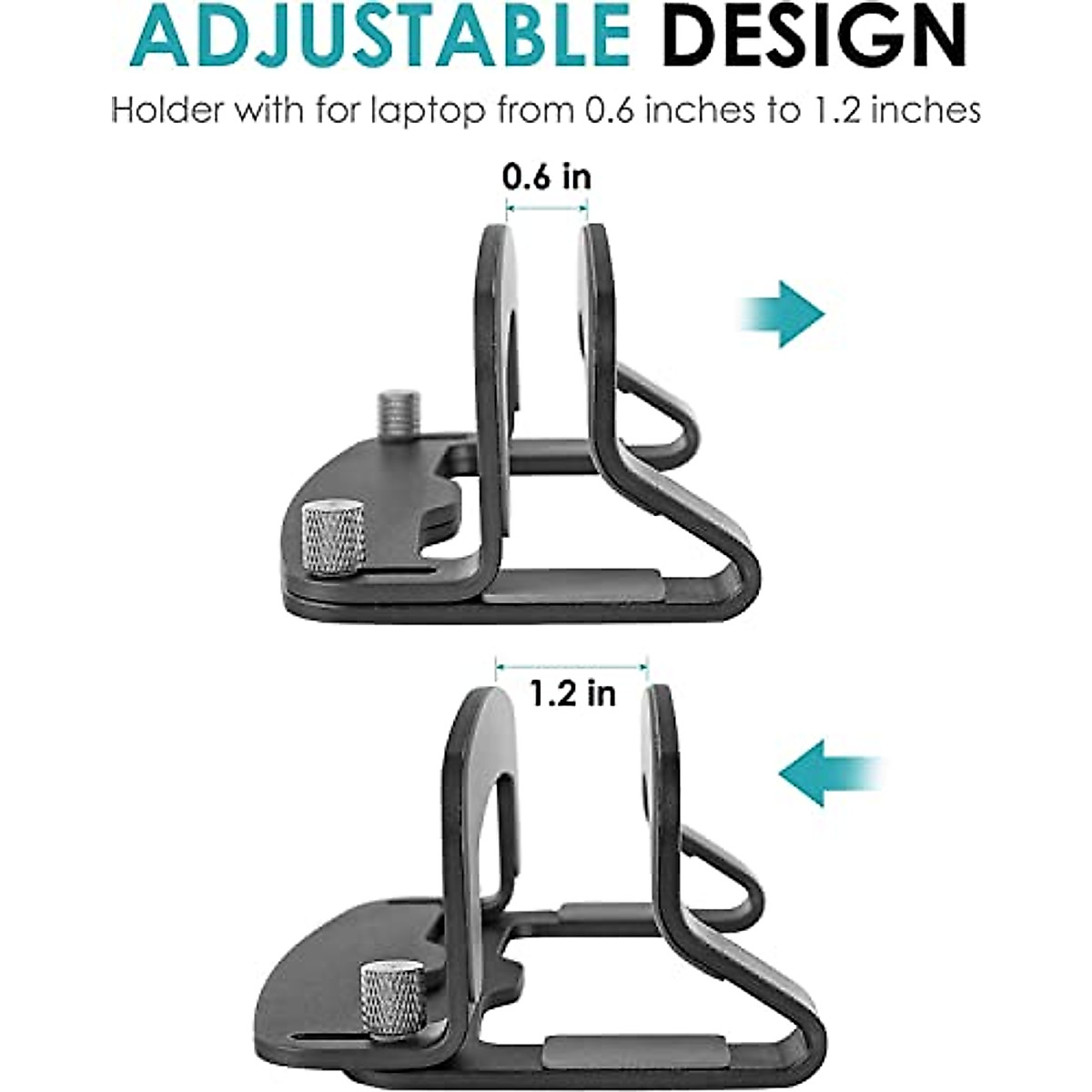 Aluminum Vertical Laptop Stand, Desktop Stand Holder with Adjustable Dock Holder for Desk 1 Slot for MacBook Pro, Laptop