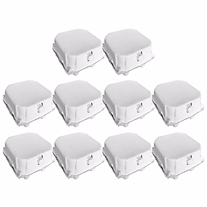 Yardwe 10Pcs Paper Egg Cartons, 4 Pulp Egg Cartons Egg Holders Eggs Storage Containers Egg Trays for Kitchen Farm Market Fridge Transport, White