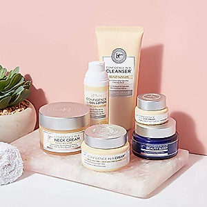 IT Cosmetics Confidence in a Neck Cream - Anti-Aging & Firming Moisturizer - Reduces the Look of Neck Lines, Tightens & Smooths - With Collagen & Hyaluronic Acid - 2.6 fl oz