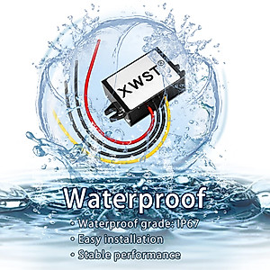 XWST DC 12V 24V Step Down to 5V 8A 40W Converter Voltage Reducer, 5Volt regulator Waterproof DC/DC Buck Transformer Power Supply