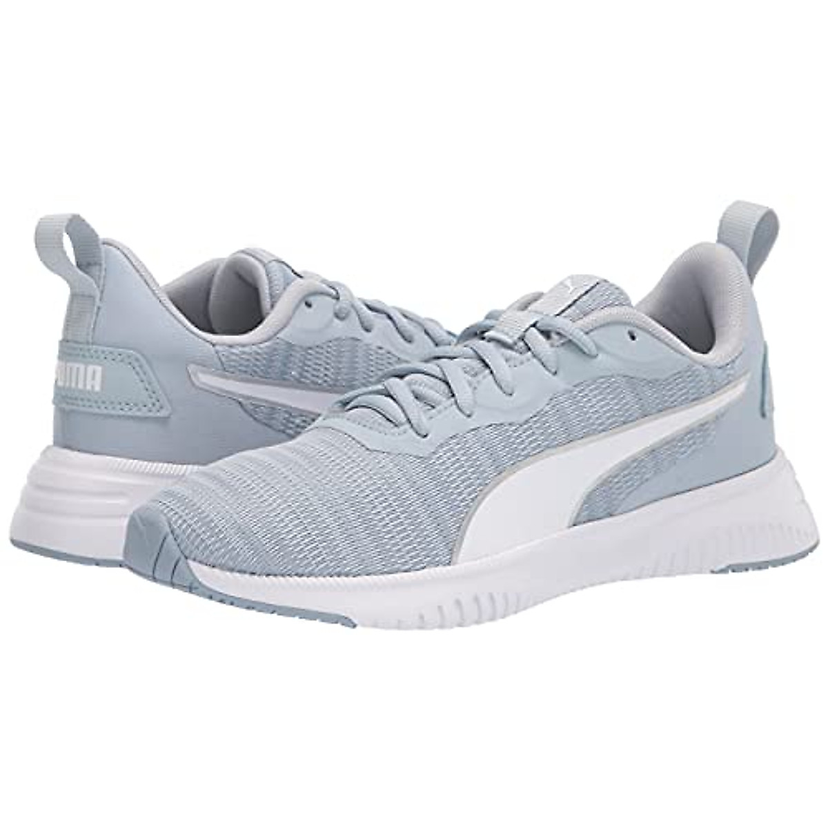Puma Women's Flyer Flex Running Shoe, Blue Fog-Metallic Silver, 6.5