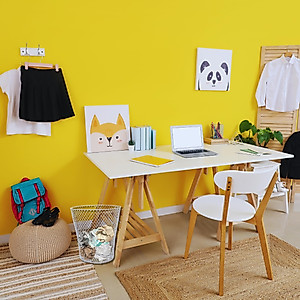 BOSS CLASS BCL Wire Mesh Round Waste Basket, 9in (White, Pack of 3) Lightweight Trash Can Open Top Wastebasket Recycling Bins Desk Office School Garbage Cans Home Essential & Custom Storage Carrier