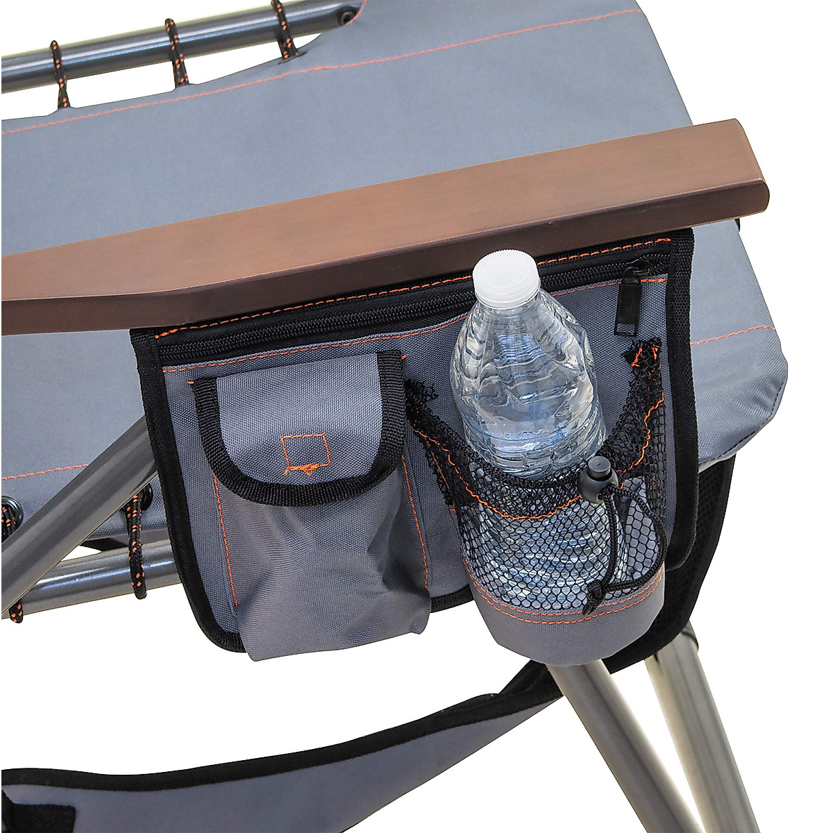 Arrow Storage Products Hi-Boy 4-Position Lace-Up Suspension Removable Backpack Bag Camp Chair, 17", Slate/Putty