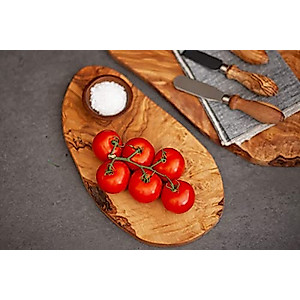Thirteen Chefs Charcuterie Boards - Large, 12 x 6 Tramanto Olive Wooden Serving Platter for Cheese, Meat and Appetizers - Perfect Dinner Party Board - Kitchen Accessories