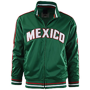 ChoiceApparel Men's Mexico Track Jacket (XL, Green)