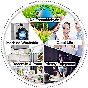 SimpleHome Ombre Room Darkening Curtains for Bedroom, Light Blocking Gradient Grey White to Coral Thermal Insulated Grommet Window Curtains/Drapes for Living Room,2 Panels, 52x84 inches Length