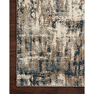 Loloi II Spirit Collection SPI-02 Stone/Blue, Contemporary 9'-4" x 13' Area Rug