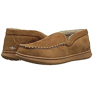 Dockers Men's Craig Ultra-Light Mid Moccasin Premium Slippers, Beige, 12 M US