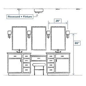 Briarwood Collection Whitewashed One-Light Farmhouse Flush Mount Ceiling Light