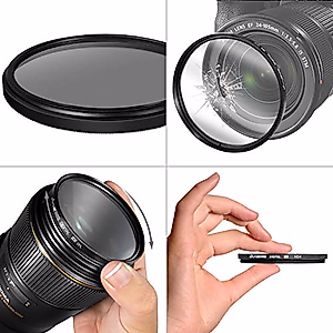 49MM Lens Filter Kit by Altura Photo, Includes 49MM ND Filter, 49MM Polarizing Filter, 49MM UV Filter, (UV, CPL Polarizer Filter, Neutral Density ND4) for Camera Lens w 49MM Filters + Lens Filter Case